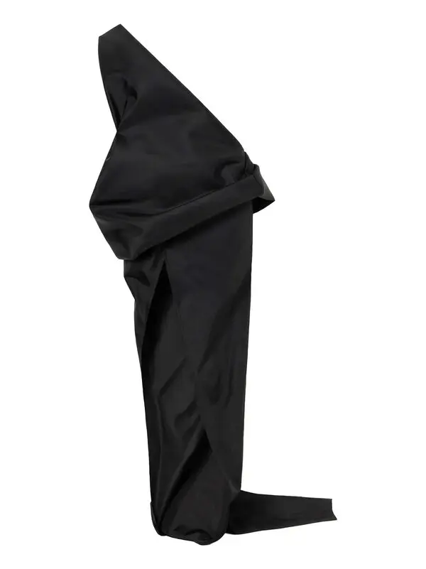 Rick Owens Draped Woven Maxi Skirt - Black