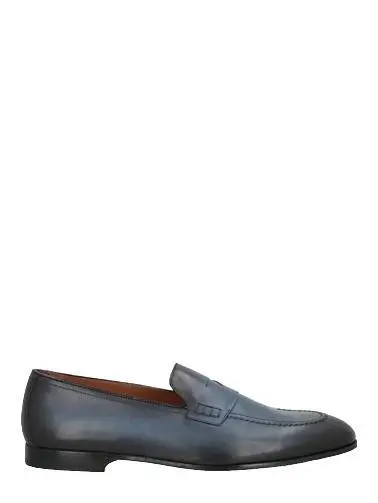DOUCAL'S Leather Loafers - Navy