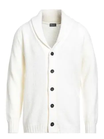 DRUMOHR Merino Wool Knit Cardigan - White