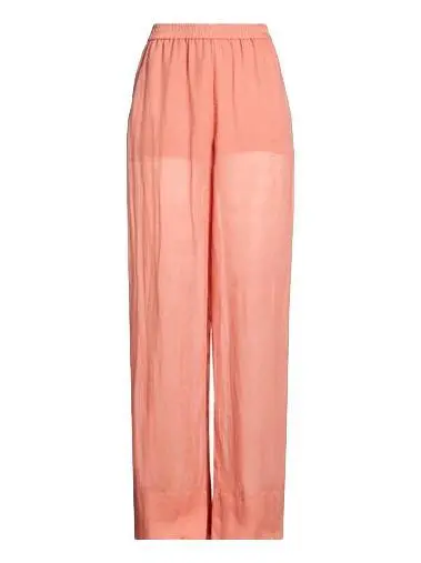 FISICO Wide-leg Ramie Pants - Salmon Pink