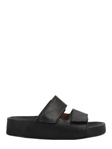 ATP ATELIER Sandals In Soft Leather - Black
