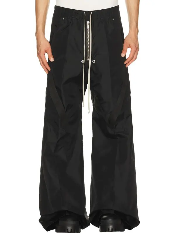 Rick Owens Strapped Wide Bela Pants - Black
