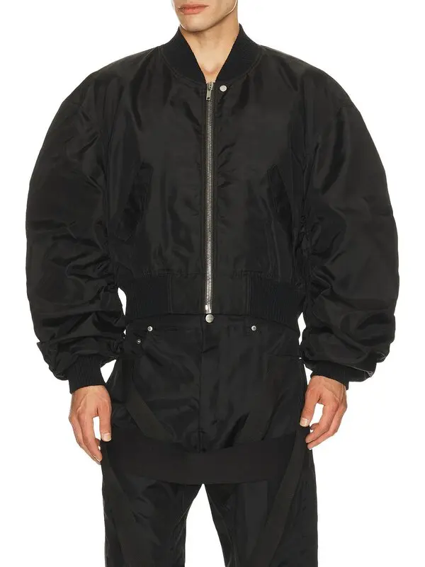 Rick Owens Secchia Flight Jacket - Black