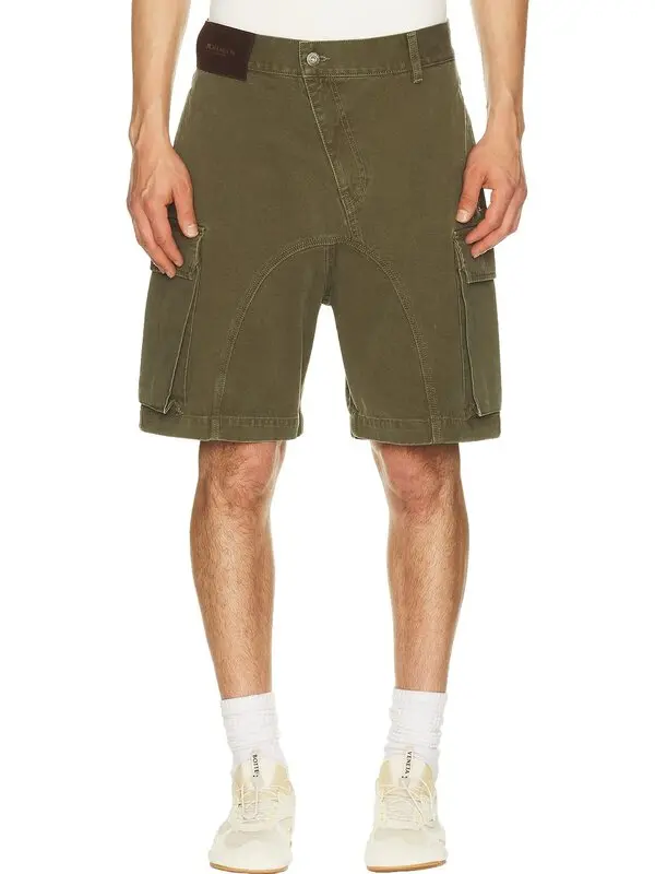 JW Anderson Twisted Patch Pocket Short - Khaki