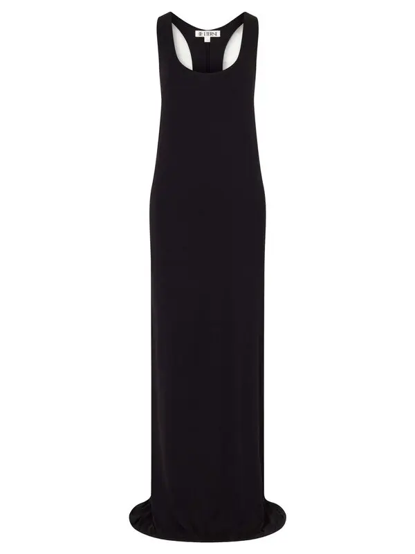 Eterne Hedi Modal-blend Maxi Dress - Black
