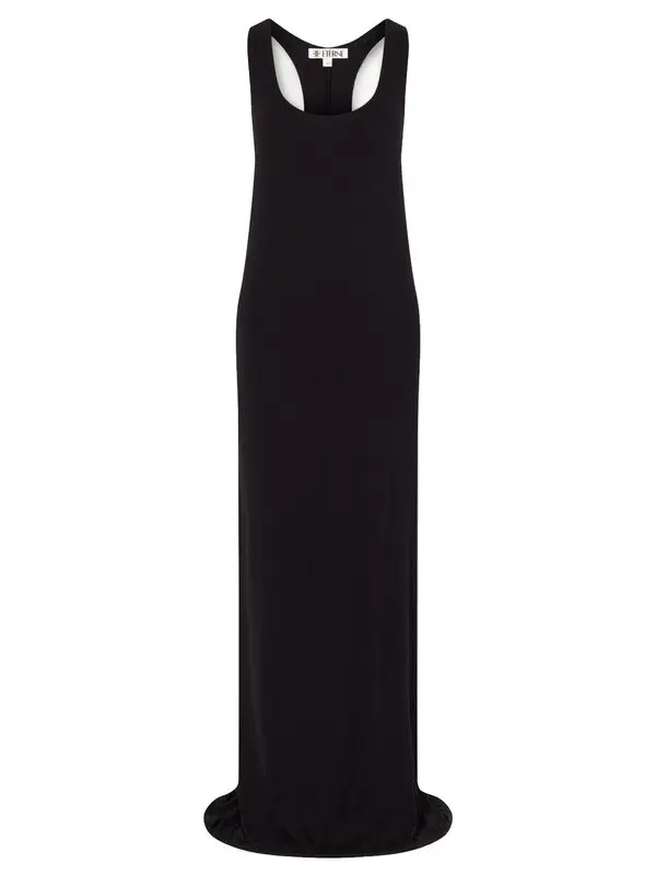 Eterne Hedi Modal-blend Maxi Dress - Black
