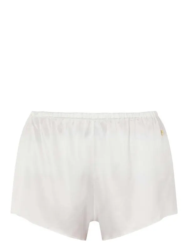 Eterne Lane Silk-blend Satin Shorts - Ivory