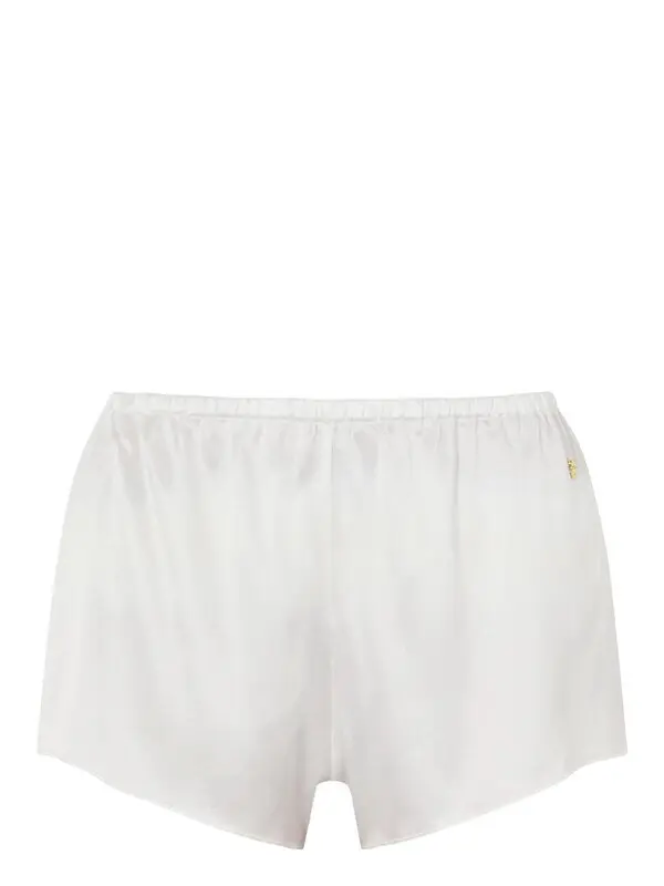 Eterne Lane Silk-blend Satin Shorts - Neutrals