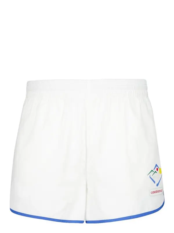 Casablanca Casa Sportif Windbreaker Shorts - White