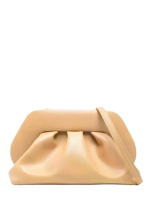 THEMOIRE Medium Bios Gathered Clutch - Neutrals
