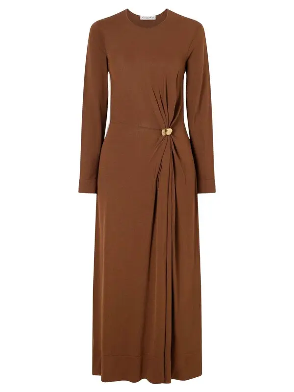 Altuzarra Tingley Embellished Knitted Maxi Dress - Camel