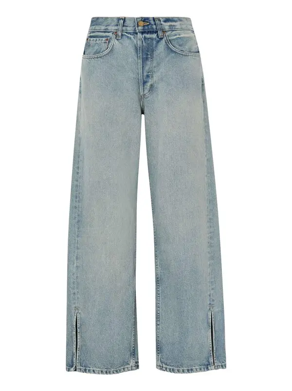 B Sides Charlot Mid-rise Wide-leg Jeans - Light Denim