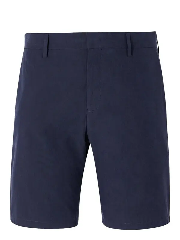 Paul Smith Straight-leg Cotton And Lyocell-blend Shorts - Blue