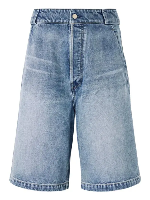 Fear Of God Utility Straight-leg Denim Shorts - Blue
