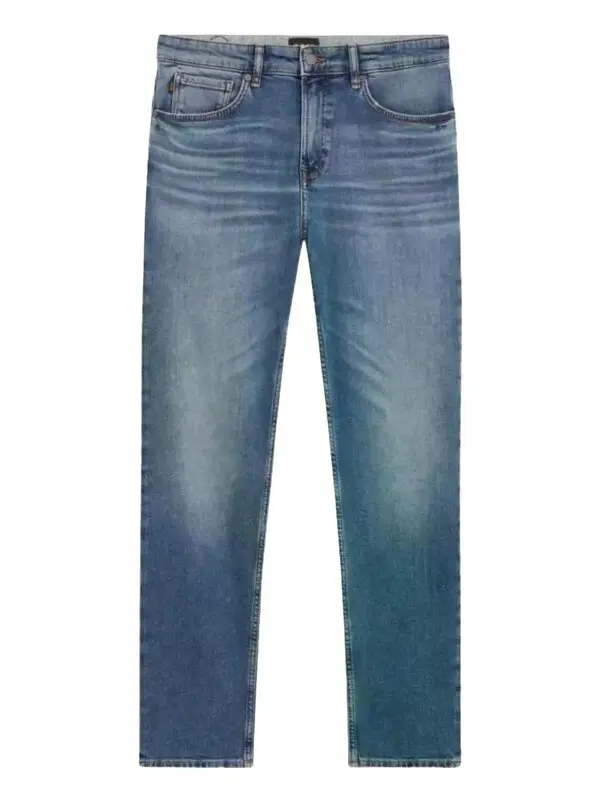 BOSS Five-pocket Buttoned Jeans - Blue