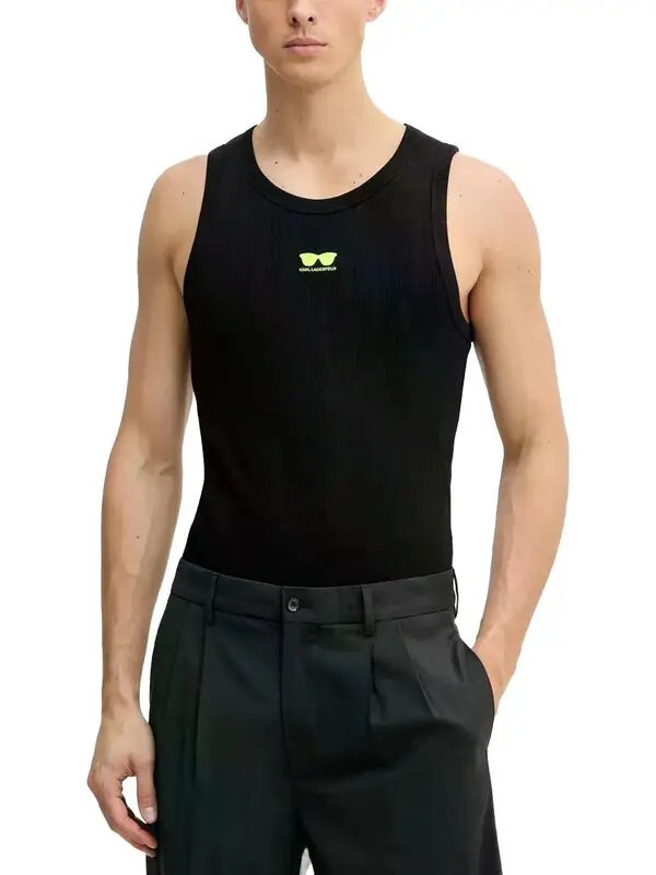 Karl Lagerfeld Graphic-print Tank Top - Black