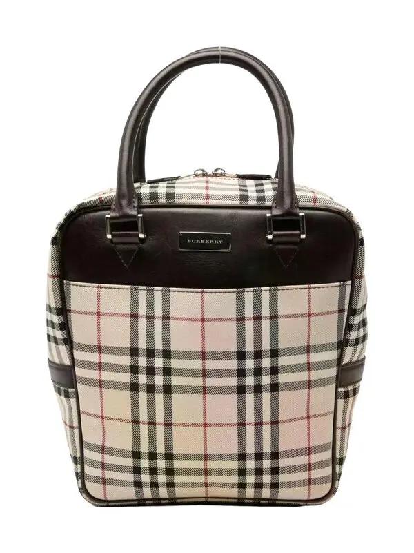 Burberry House Check Canvas Handbag - Neutrals