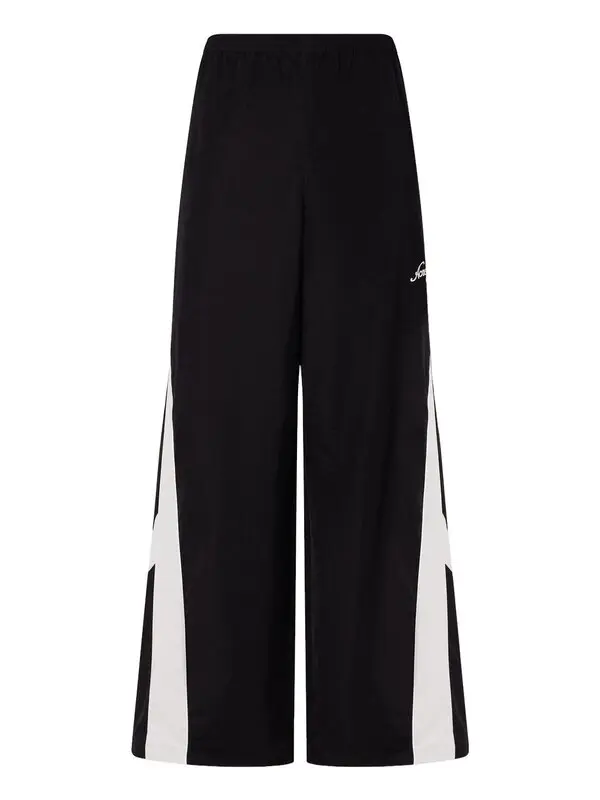 Acne Studios Wide-leg Cotton-blend Sweatpants - Black