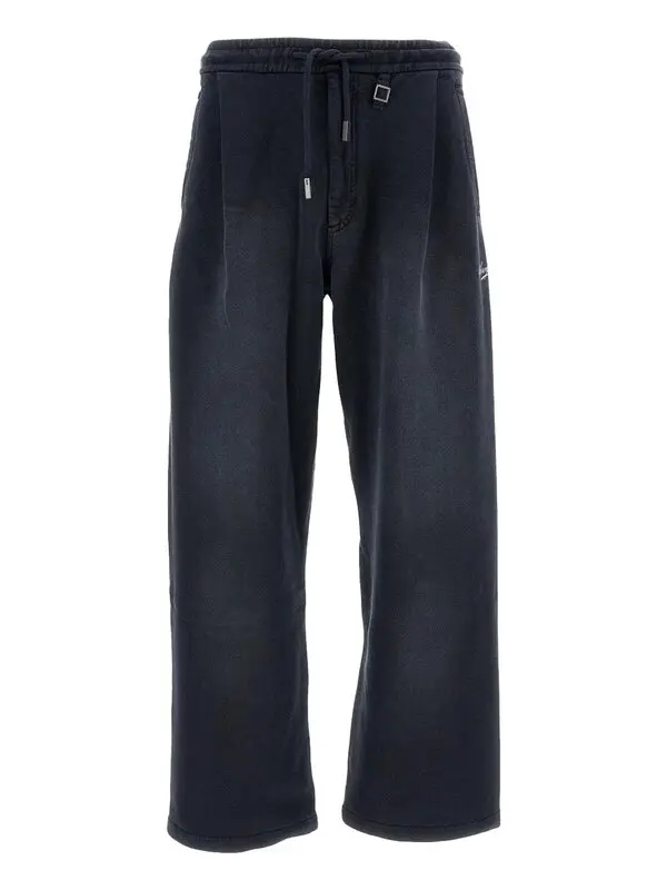 WOOYOUNGMI Wide-leg Trousers With Drawstring - Blue