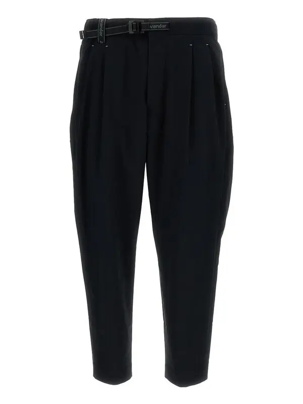 AND WANDER Uv Cut Stretch Trousers - Black