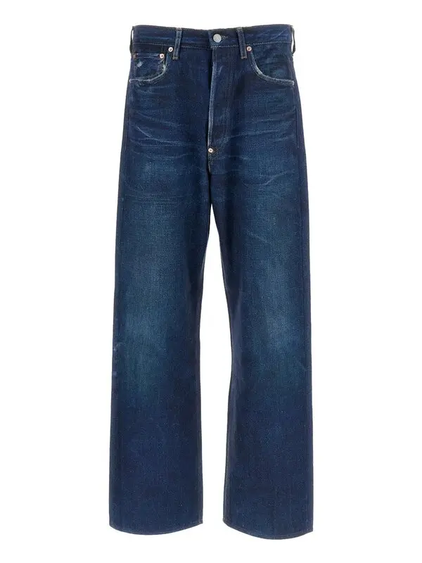 Junya Watanabe X Levi's Denim Effect Wide Leg Trousers - Blue
