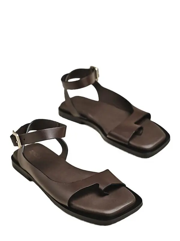 ALOHAS Tebas Ankle-strap Sandals - Brown