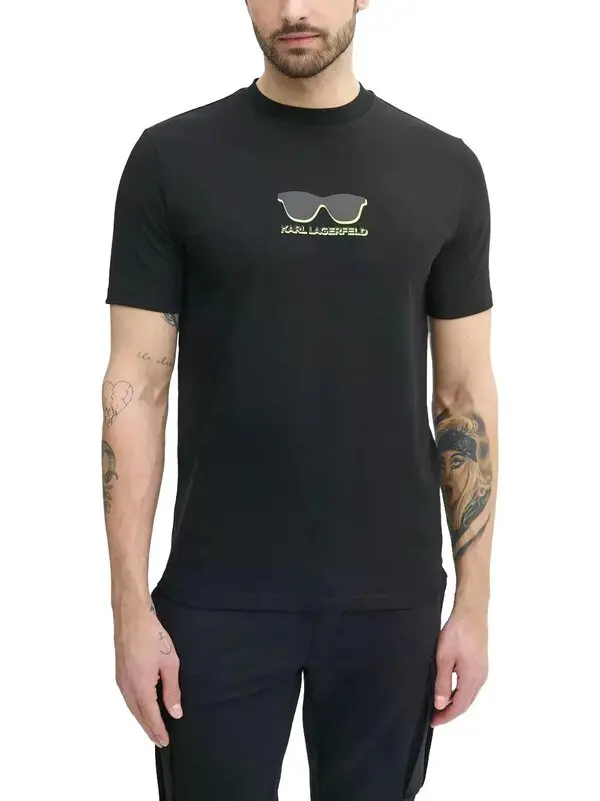 Karl Lagerfeld Sunglasses-print T-shirt - Black