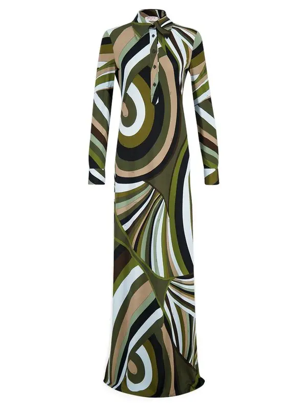 Emilio Pucci Iride Print Chemisier Dress - Multicolour