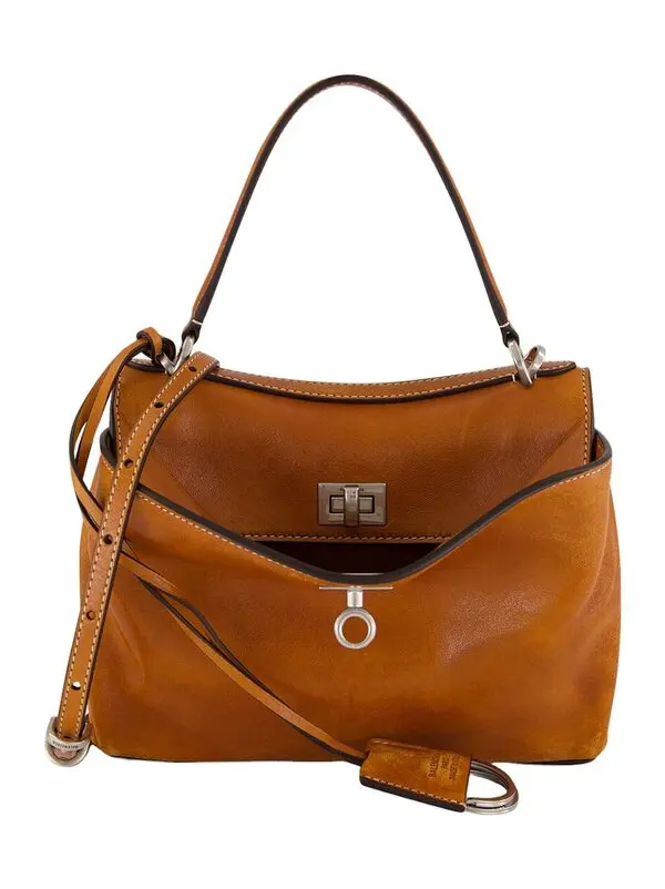 Balenciaga Mini Leather Handbag - Brown