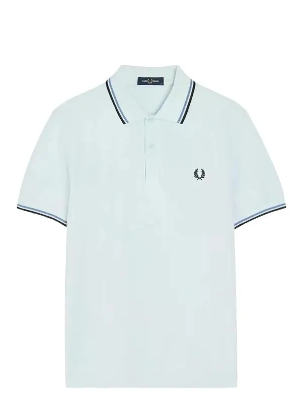 Fred Perry Logo-detail Polo Shirt - Blue