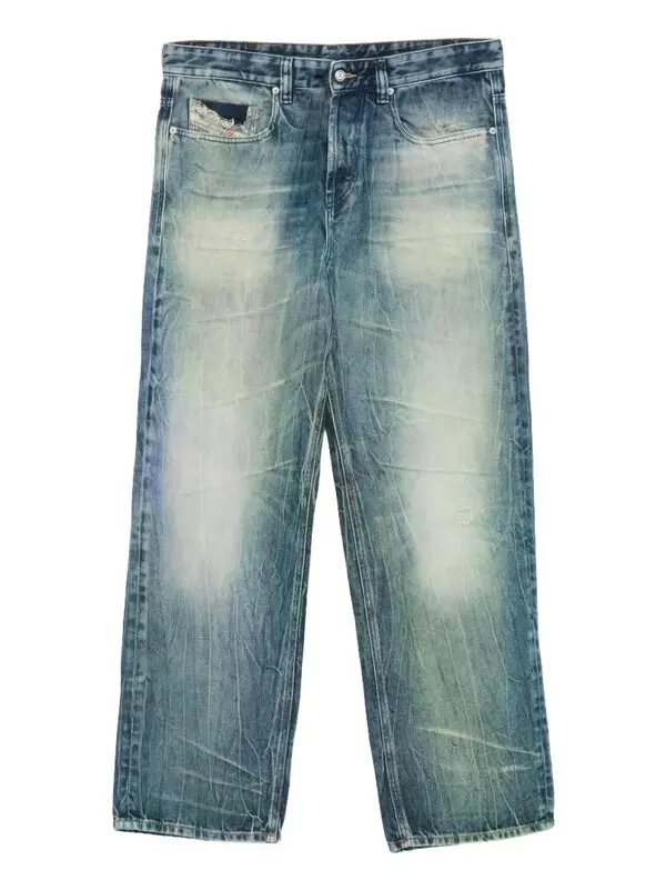 DIESEL® Logo-patch Jeans - Blue
