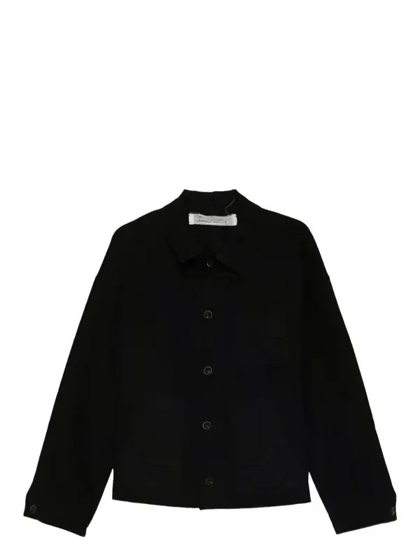 INDIVIDUAL SENTIMENTS Button Patch Pocket Shirt - Black