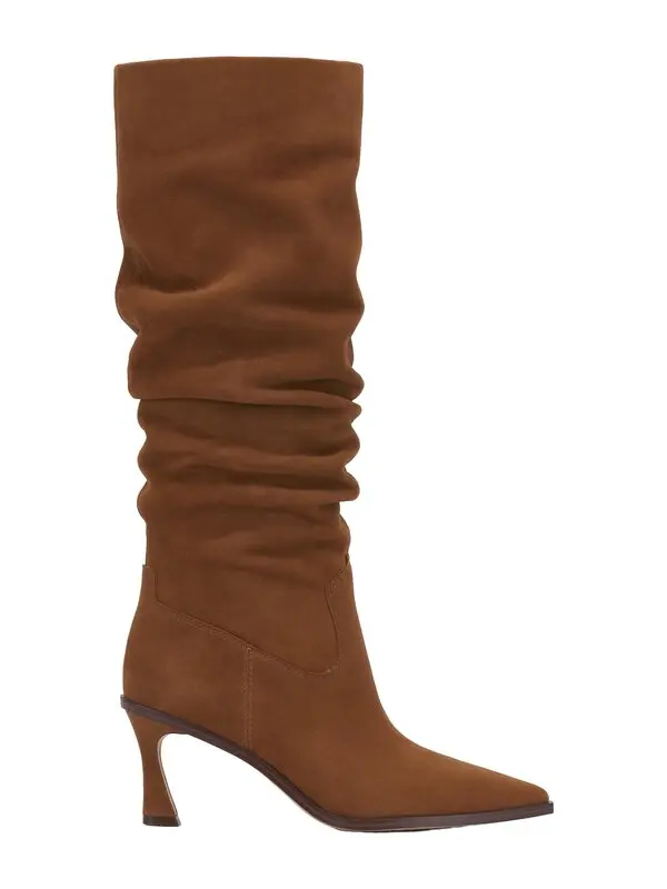Vince Camuto Kindre Wide Calf Slouchy Knee High Boots - Burnt Sugar