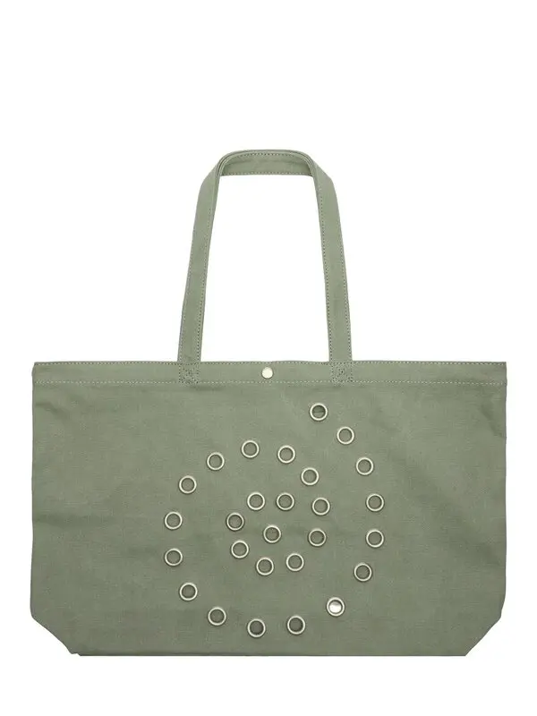 DAMSON MADDER Raine Swirly Eyelet Tote Bag - Mint