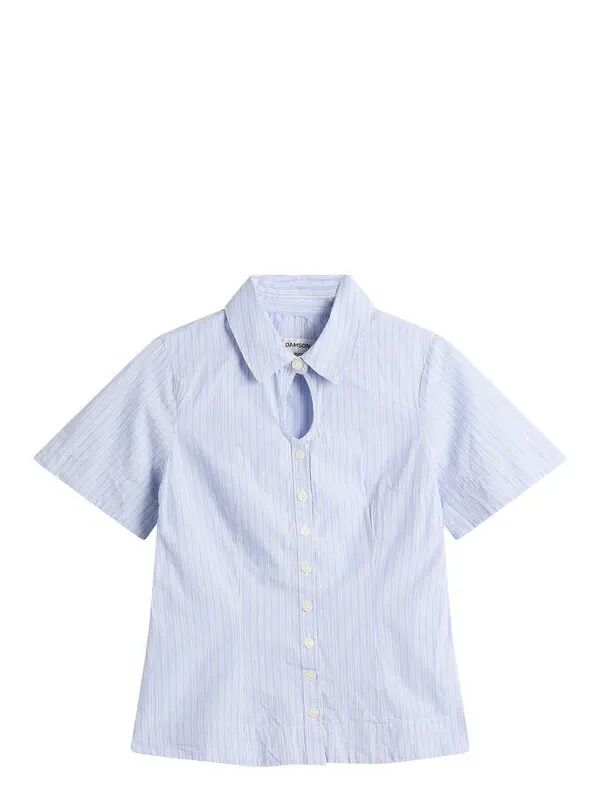 DAMSON MADDER Ebba Pinstripe Shirt - Blue