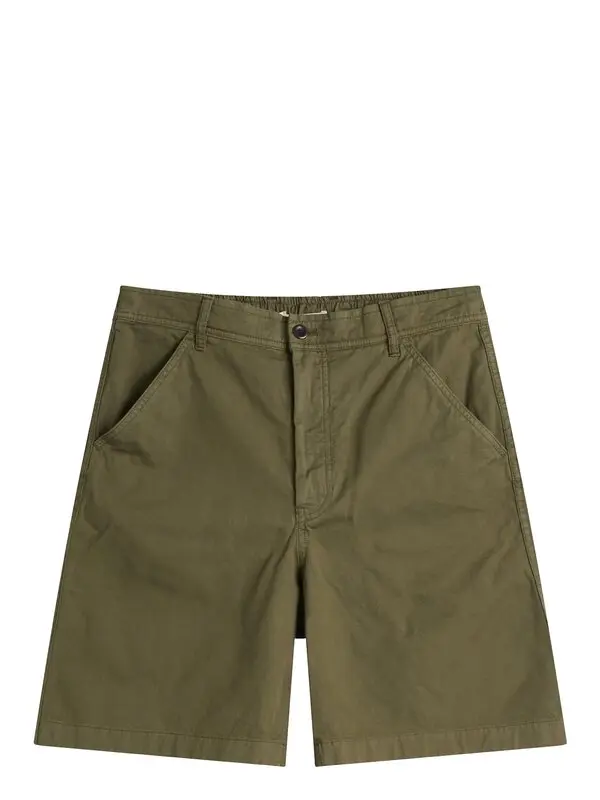 Norse Projects Kvitfell Relaxed Twill Shorts - Olive Night