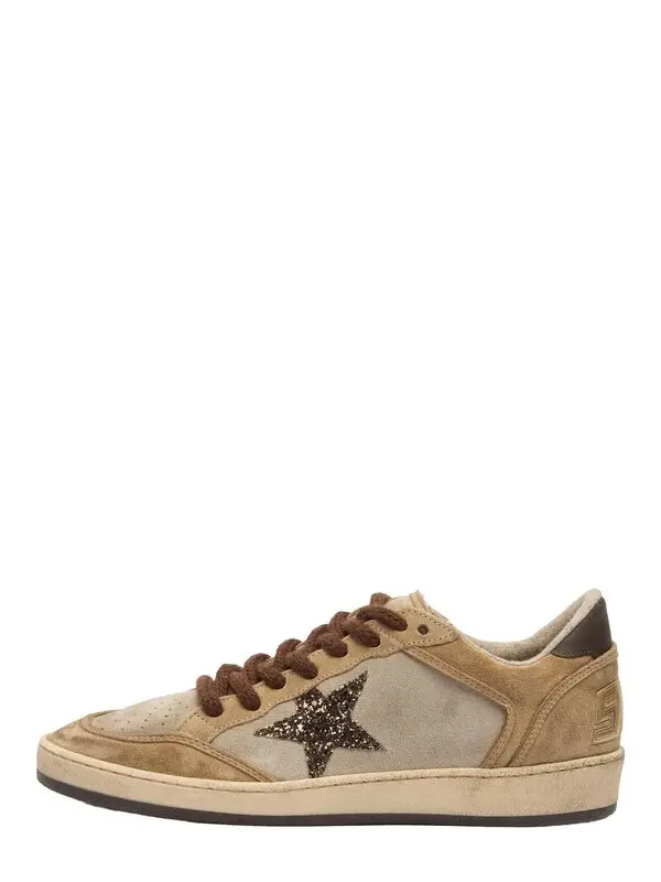 GOLDEN GOOSE Ball Star Sneakers - Beige/brown