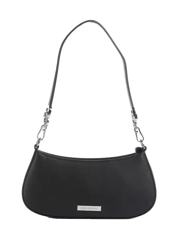 Karl Lagerfeld Ikon Logo-detail Shoulder Bag - Black