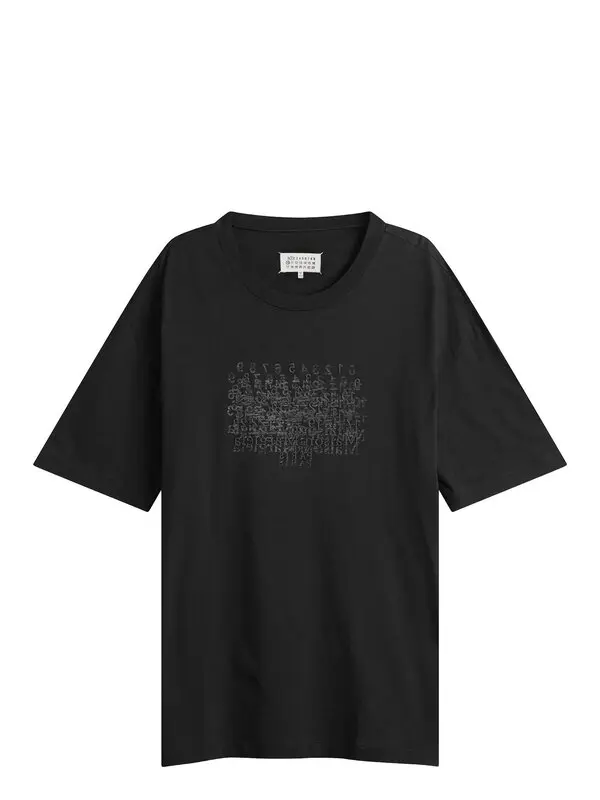 MAISON MARGIELA Numbers T-shirt - Washed Black