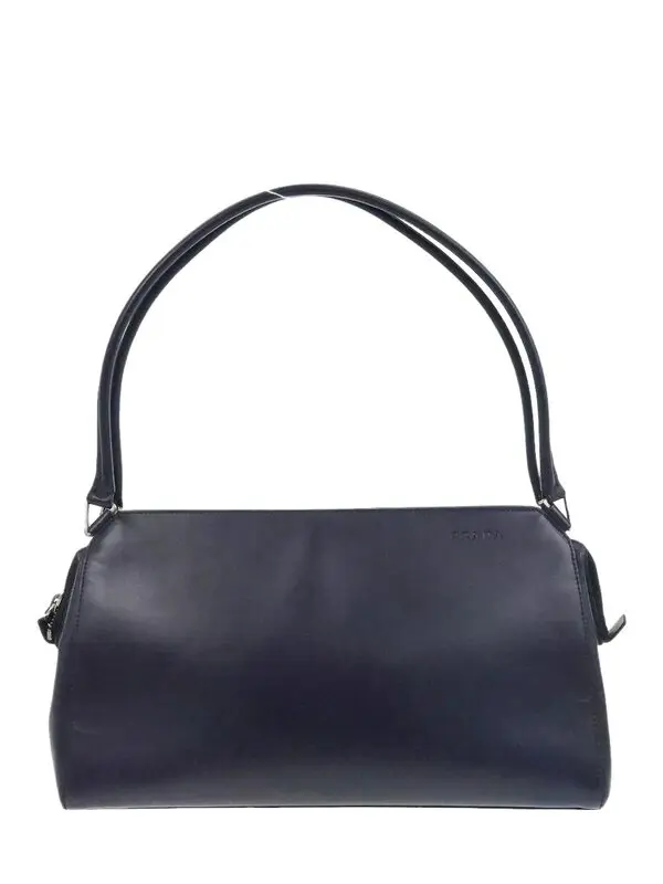 Prada 1990-2000s Leather Tote Bag - Blue