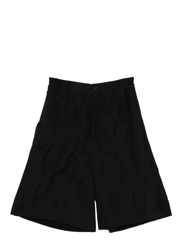 SONGZIO Pleated Button Shorts - Black
