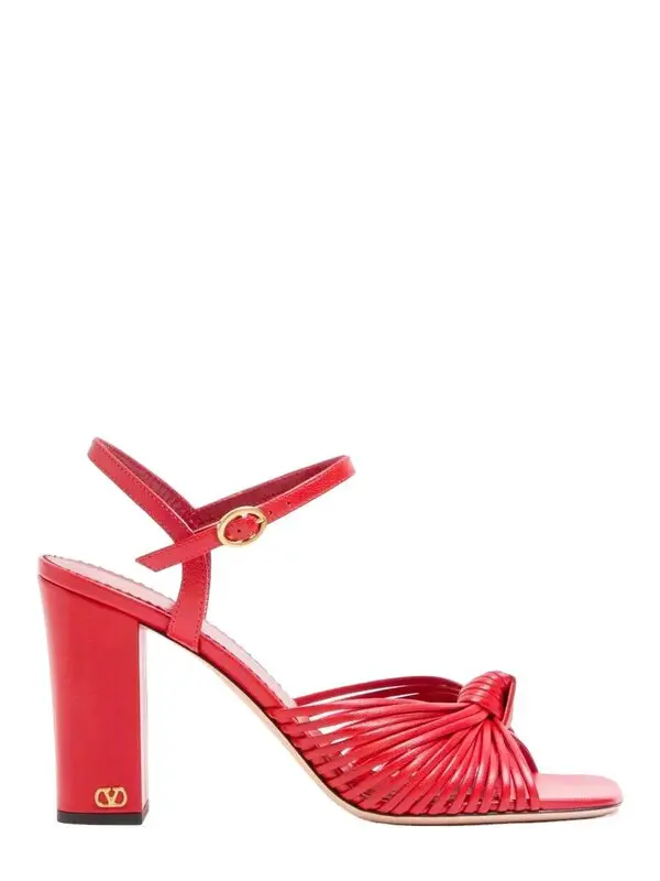 Valentino Garavani Annet Kidskin Sandals 90mm - Red