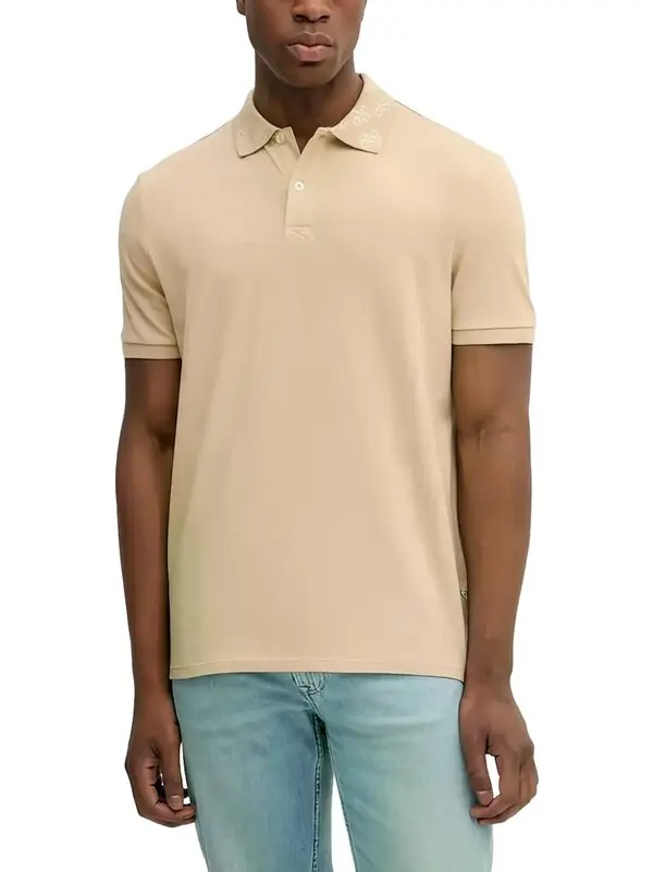 Guess Short-sleeve Polo Shirt - Neutrals