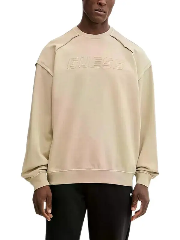 Guess Lasi Cotton Sweatshirt - Neutrals