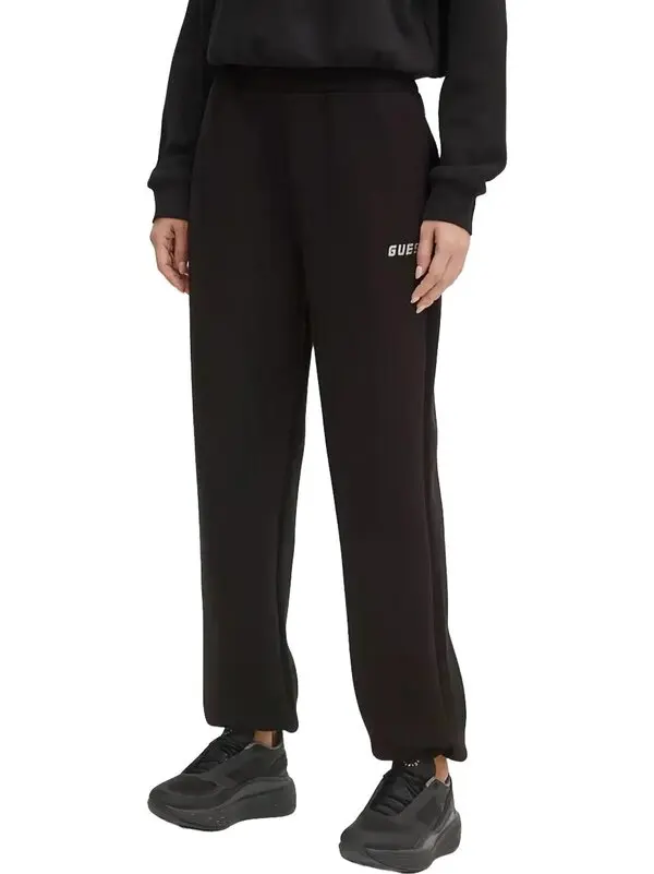 Guess Rhinestone Logo Trousers - Black