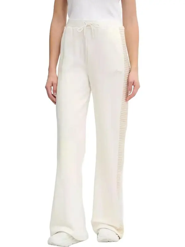 Guess Wide-leg Track Pants - White