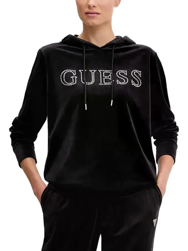 Guess Rhinestone-embellished Hoodie - Black