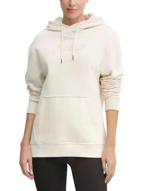 Asics Logo Detailed Hoodie - Neutrals