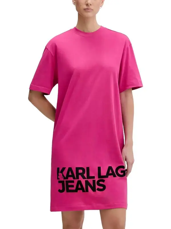Karl Lagerfeld Mini T-shirt Dress - Pink