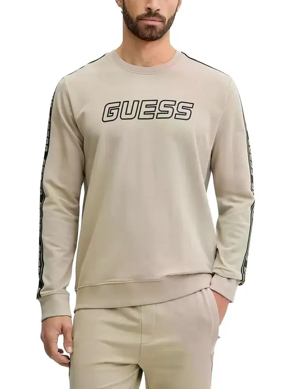 Guess Logo-print Sweatshirt - Neutrals